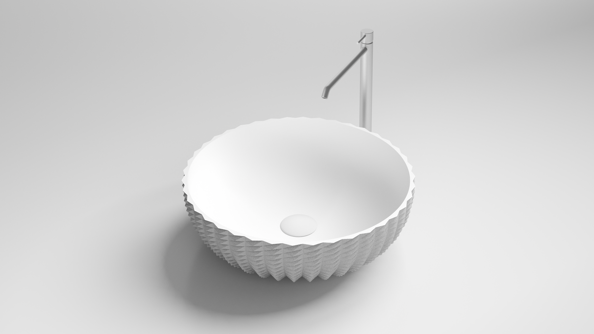 Jag Basin – Custom 3D-Printed Bathroom Basin NZ | Living Design